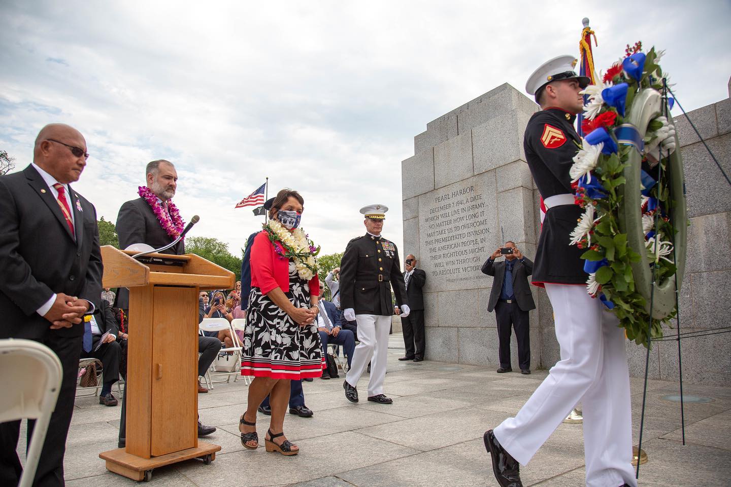 Inaugural Wreath Laying at WWII Memorial Commemorates Guam’s 77th ...